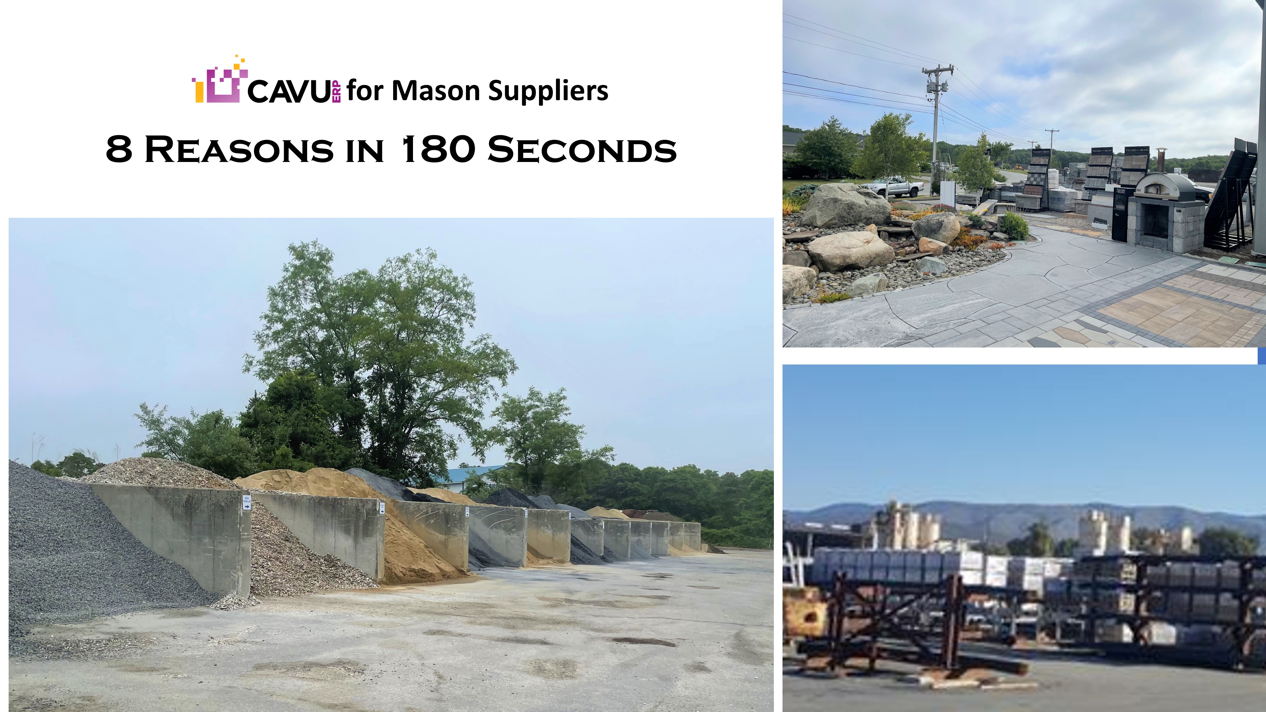 Software for Mason Suppliers | ERP Business Systems | CAVU